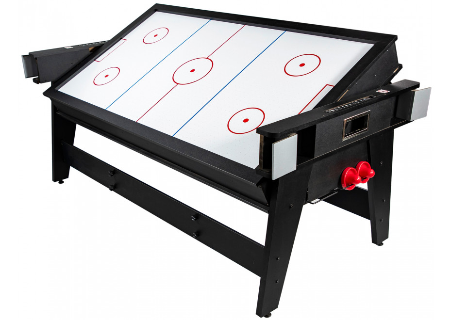 Table multi jeux rotative 6FT noire 3 en 1
